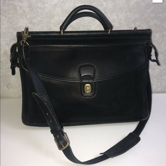 Coach Bags Coach B9c Briefcase Laptop Bag Crossbody Black Poshmark